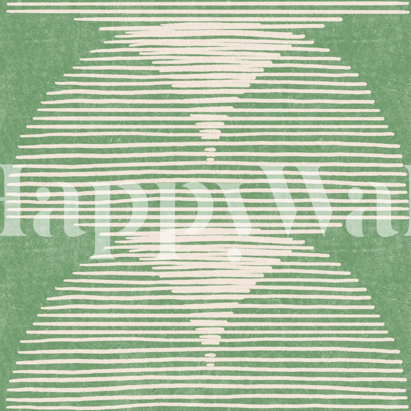 Green Geometric Stripe Wallpaper