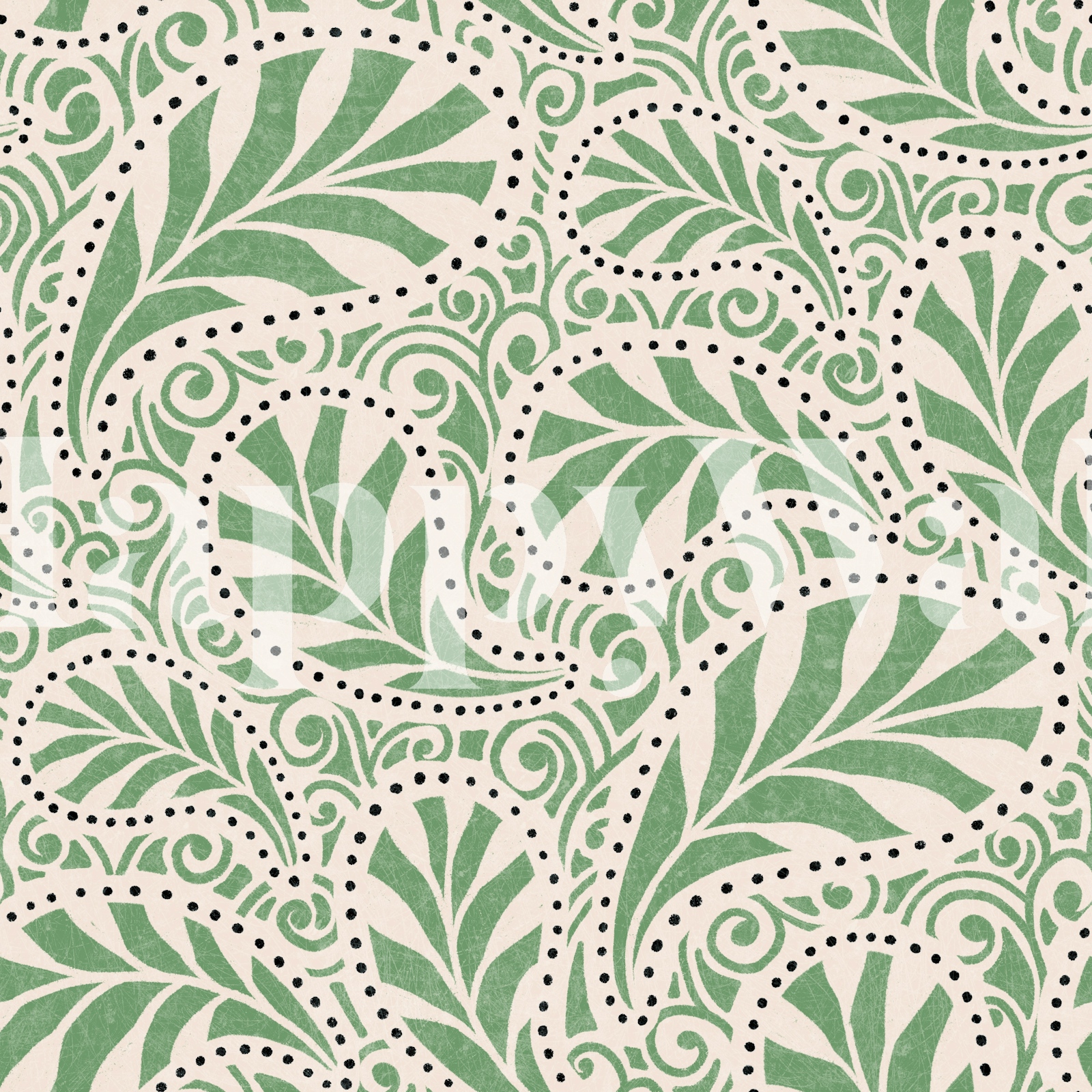 Calanthia Green Wallpaper | Happywall.com
