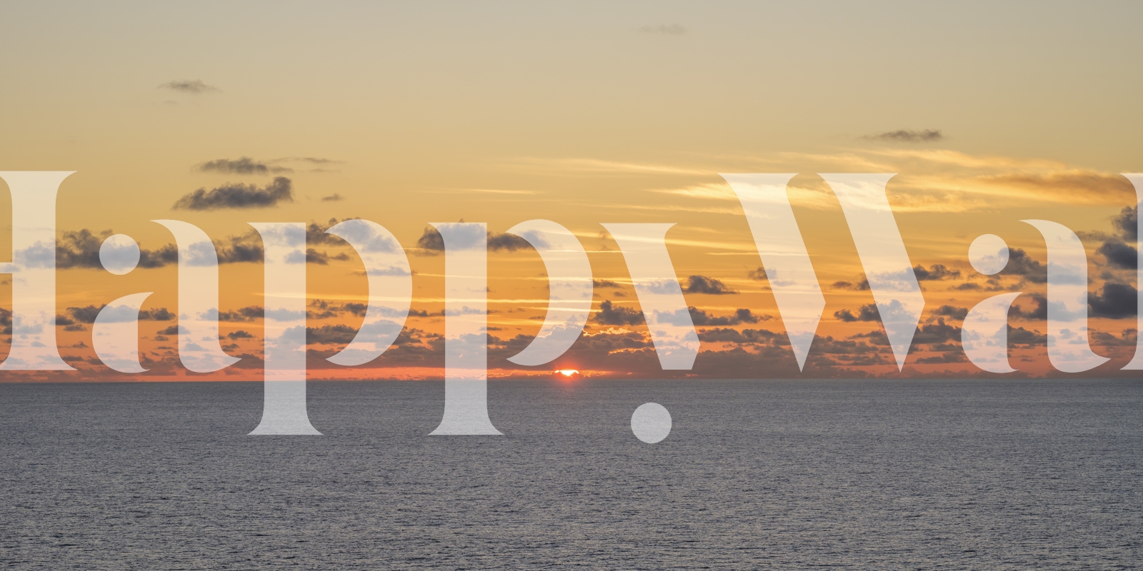 Dusky Sea Sunset Wallpaper for Bedroom