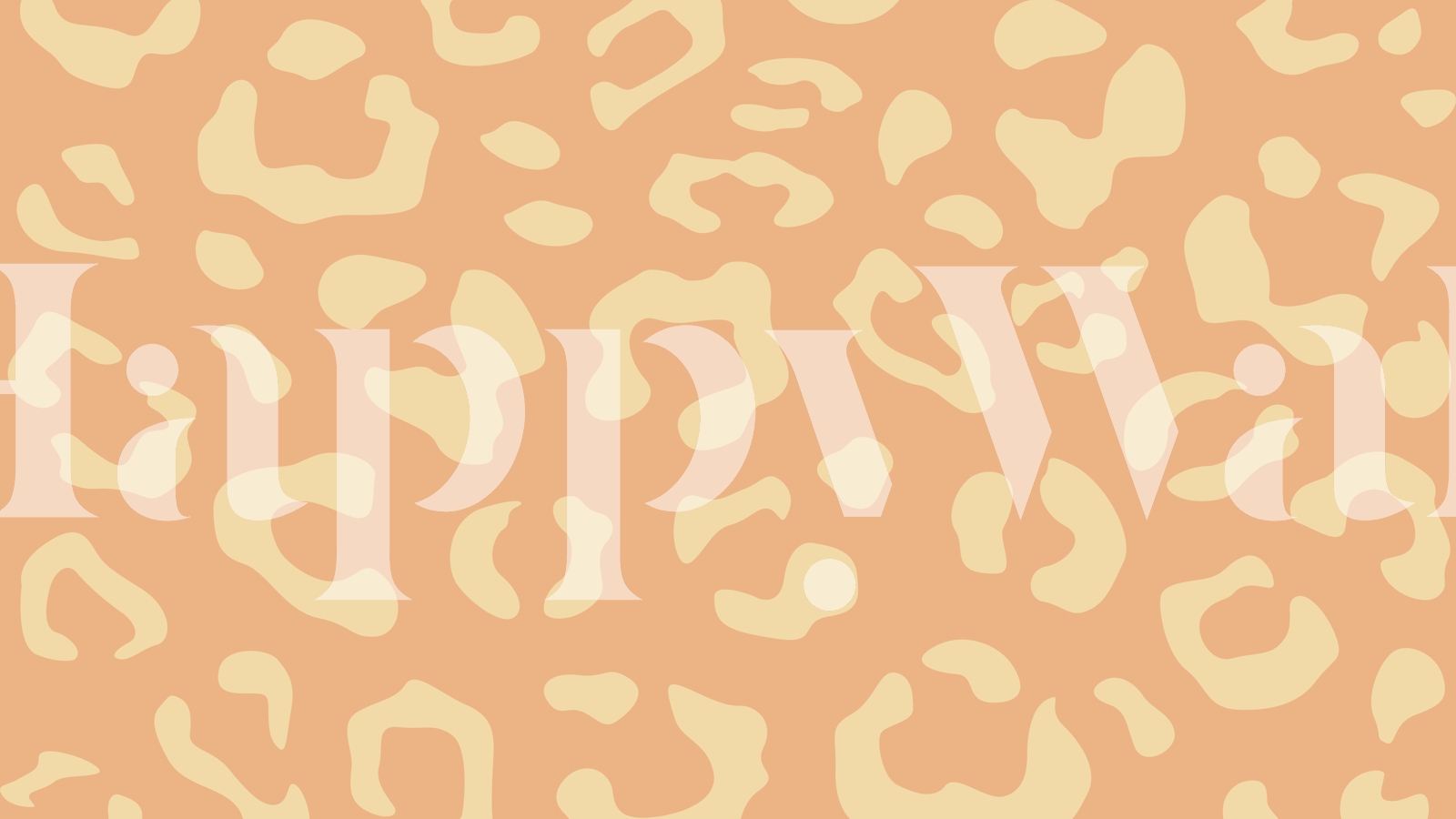 Blush Beige Abstract Animal Print Wallpaper