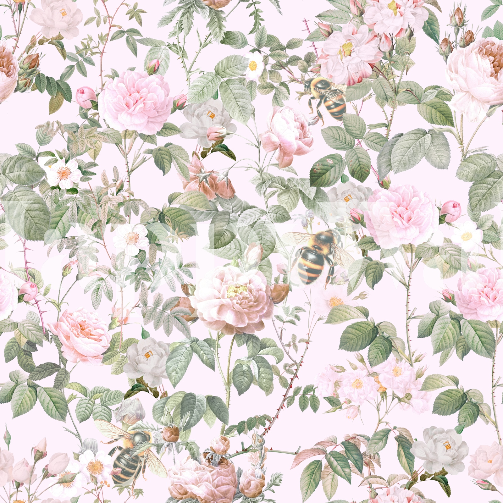 Delicate Floral Wallpaper | happywall.com