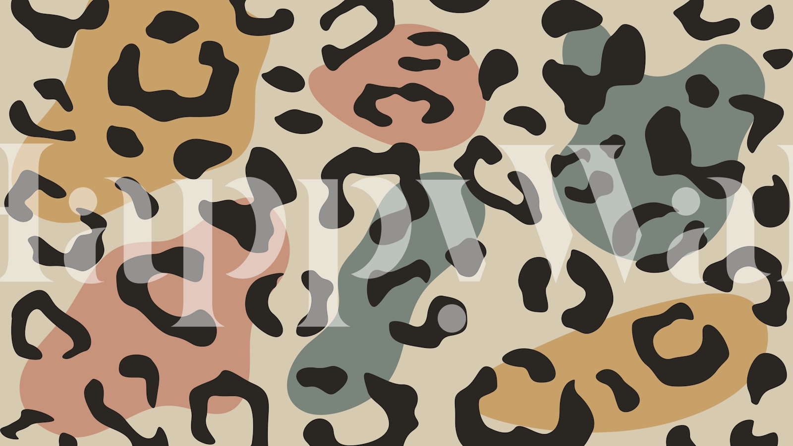 Contemporary Wild Spots Wallpaper | happywall.com