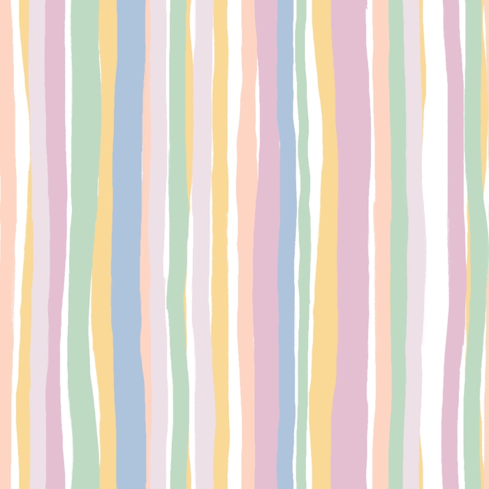 Pastel Striped Wallpaper for Bedroom
