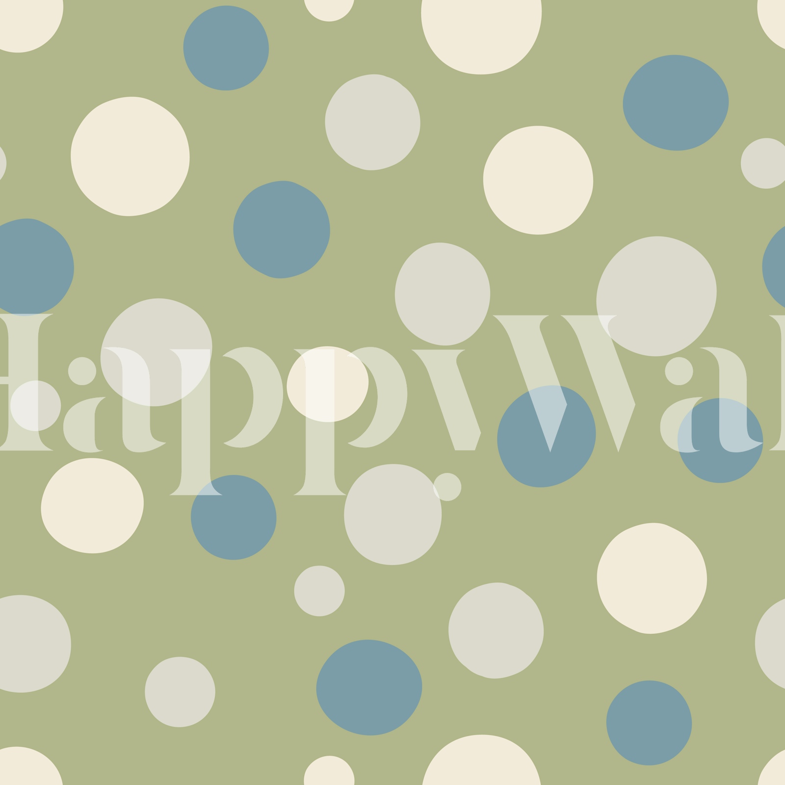 Scattered Dots Simple Polka Dots - Sage Green