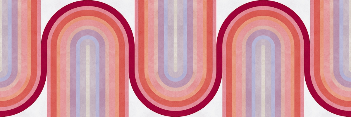 Abstract Retro Arches | happywall.com