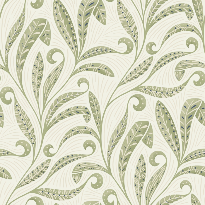 Calming Flowing Leaves Wallpaper | Happywall.com
