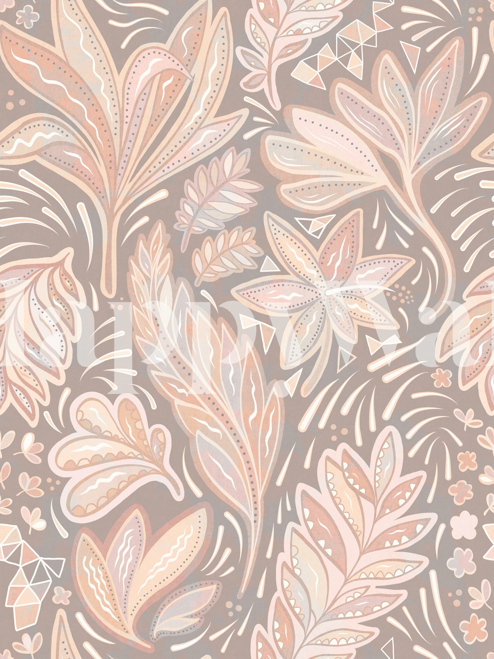 Boho Floral Pastel Wallpaper for Bedrooms