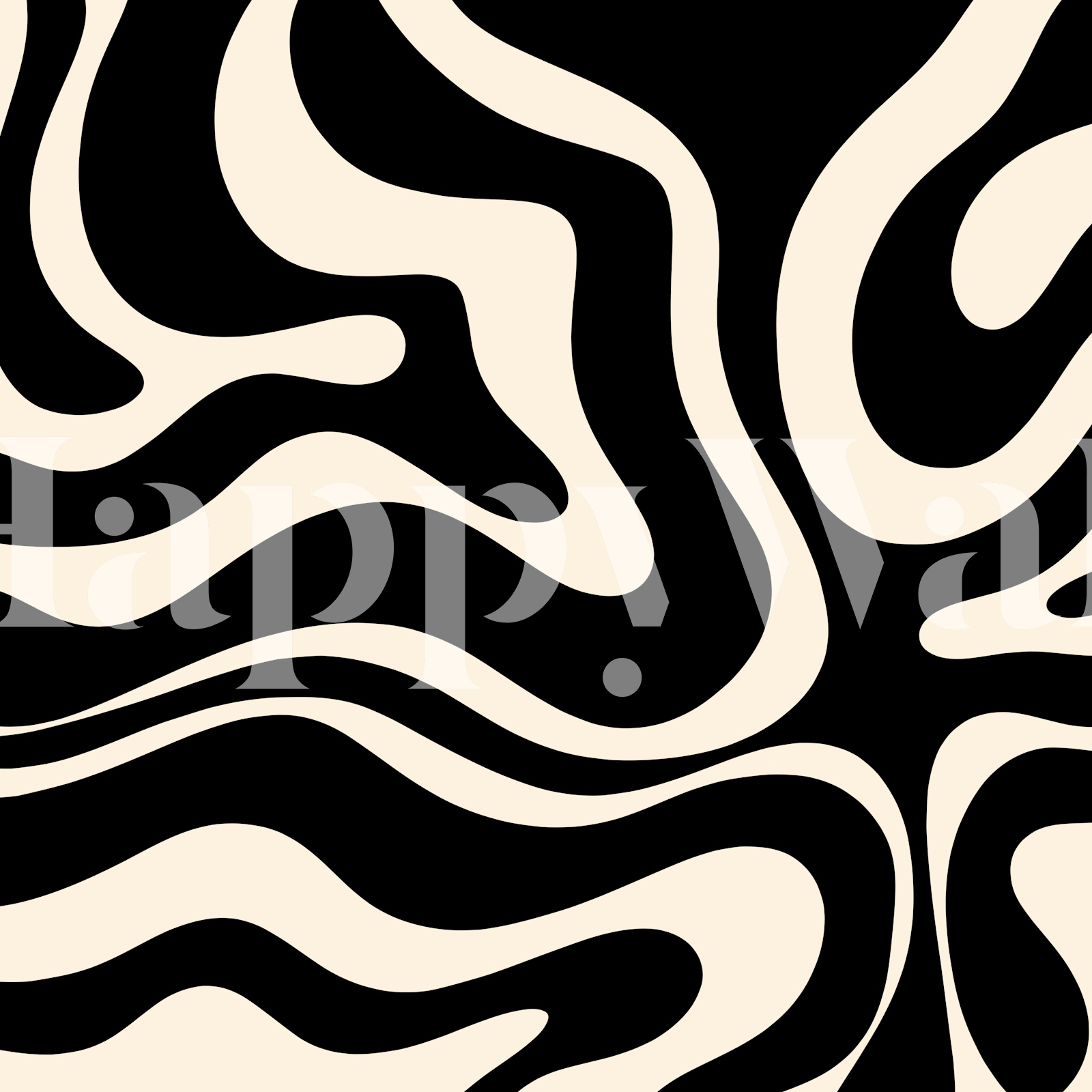 Modern Retro Liquid Swirl Wallpaper | happywall.com