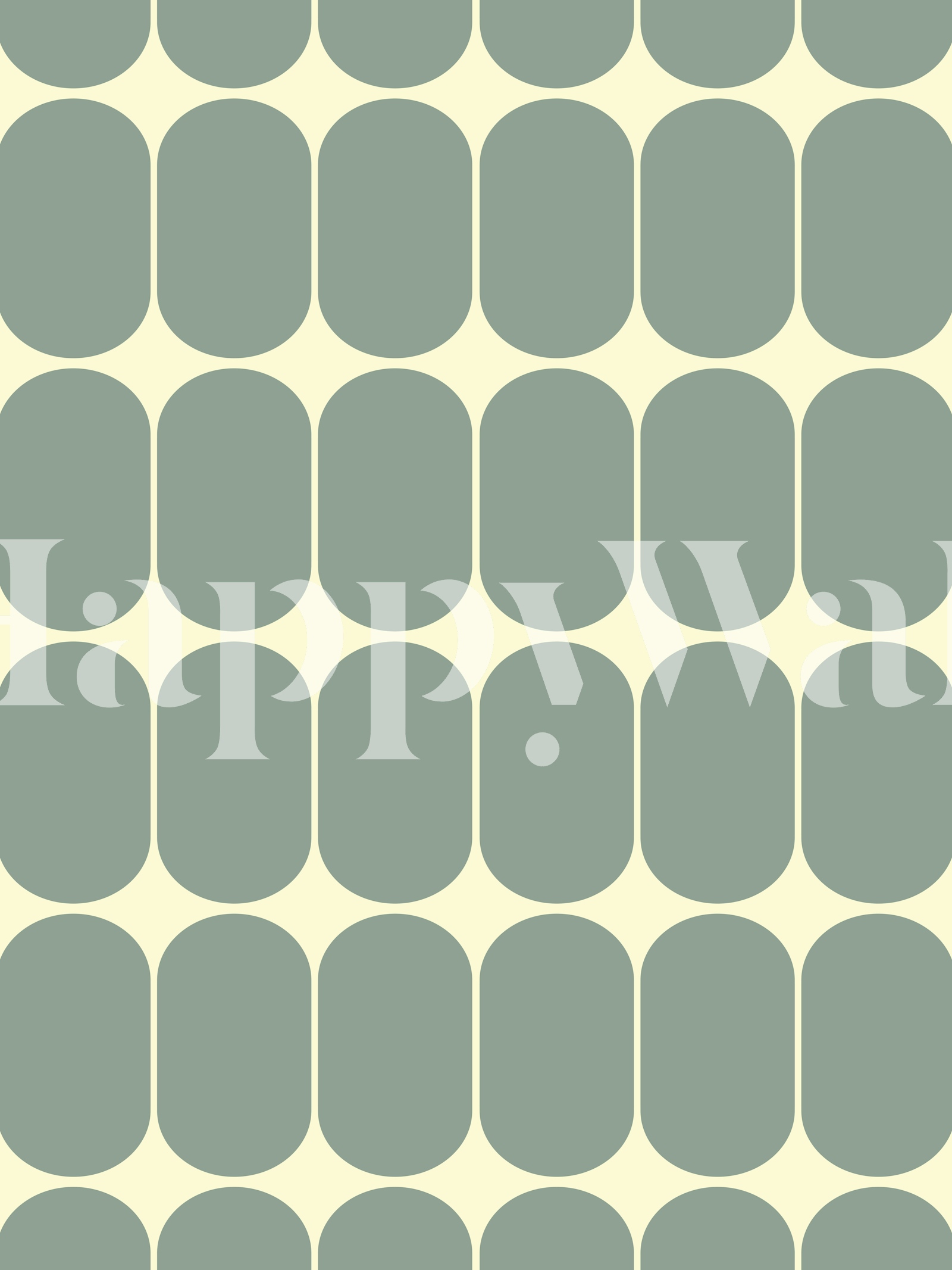 Vintage Geometric Green Wallpaper