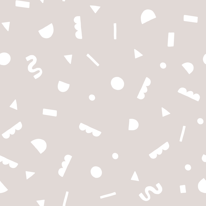 Soft Beige Shapes Wallpaper | happywall.com