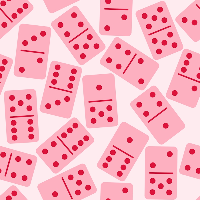 Pink Domino Wallpaper for Kids Rooms