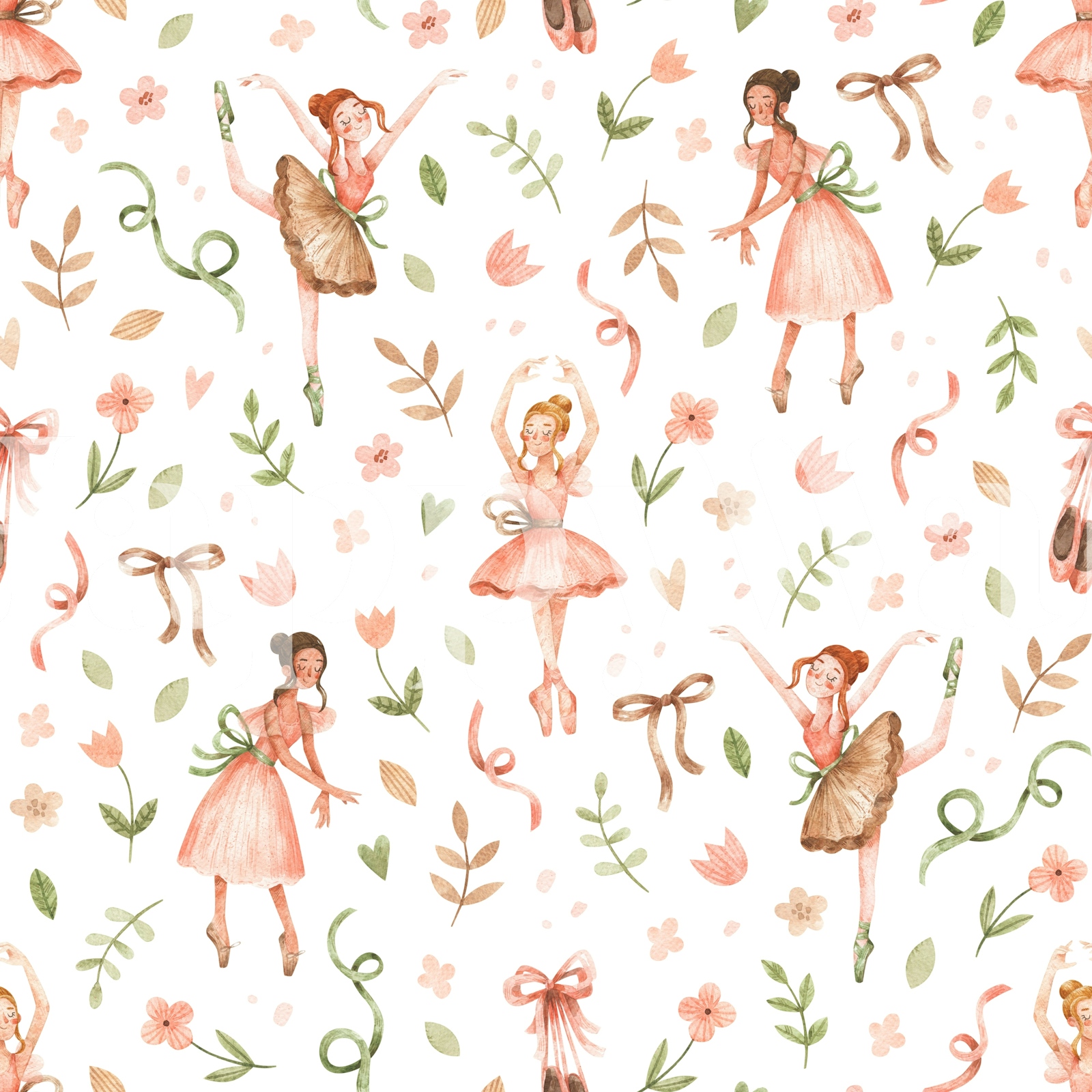Pastel Ballerina Wonders Wallpaper