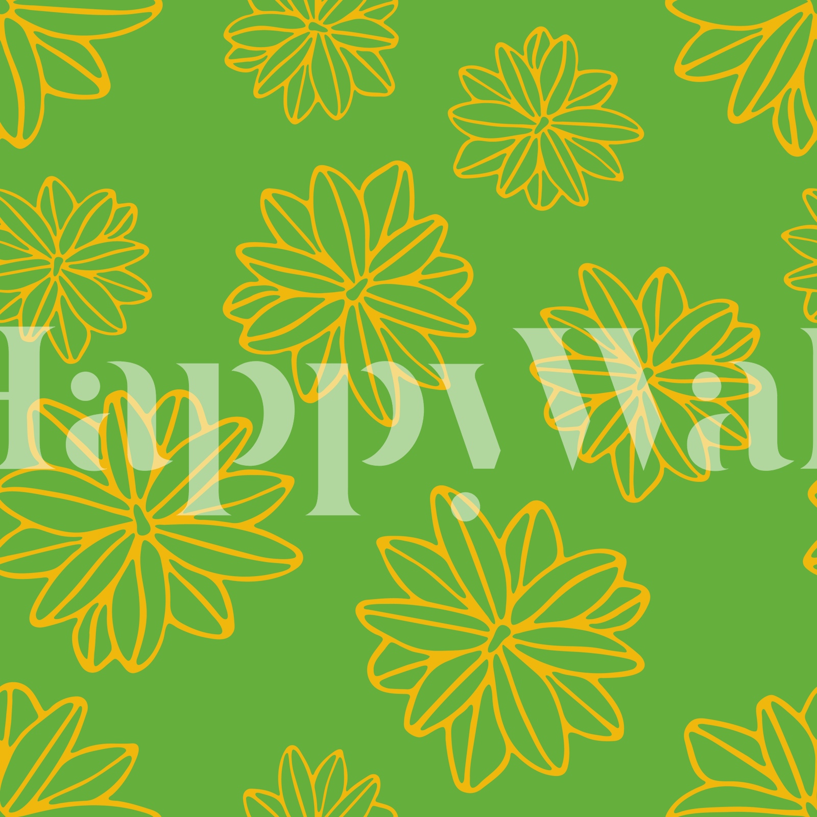 Bloom Big Boho Flowers Wallpaper - happywall.com