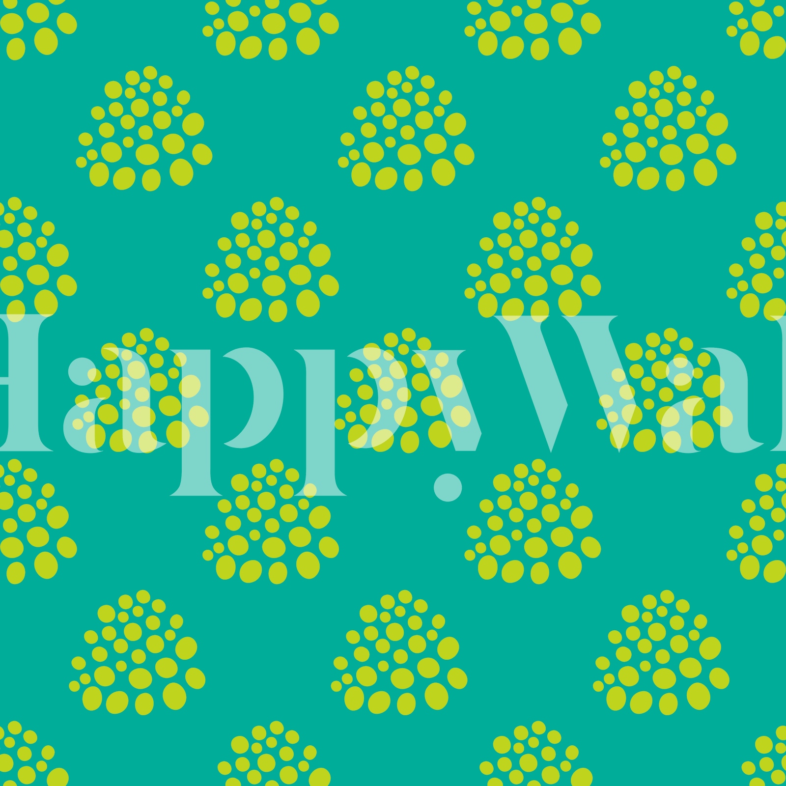 Dotty Retro Dot Abstract Wallpaper | happywall.com