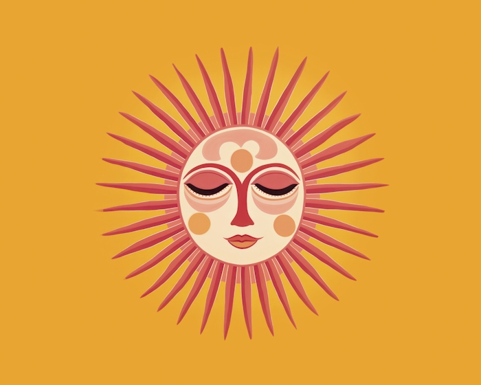 Celestial Shine Sun Goddess Art - Happywall