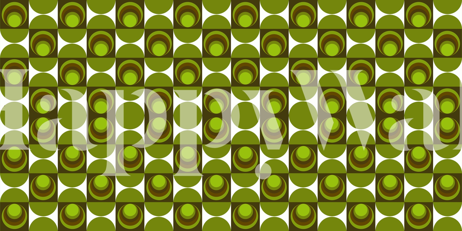 Chic Retro Ovals Wallpaper | happywall.com