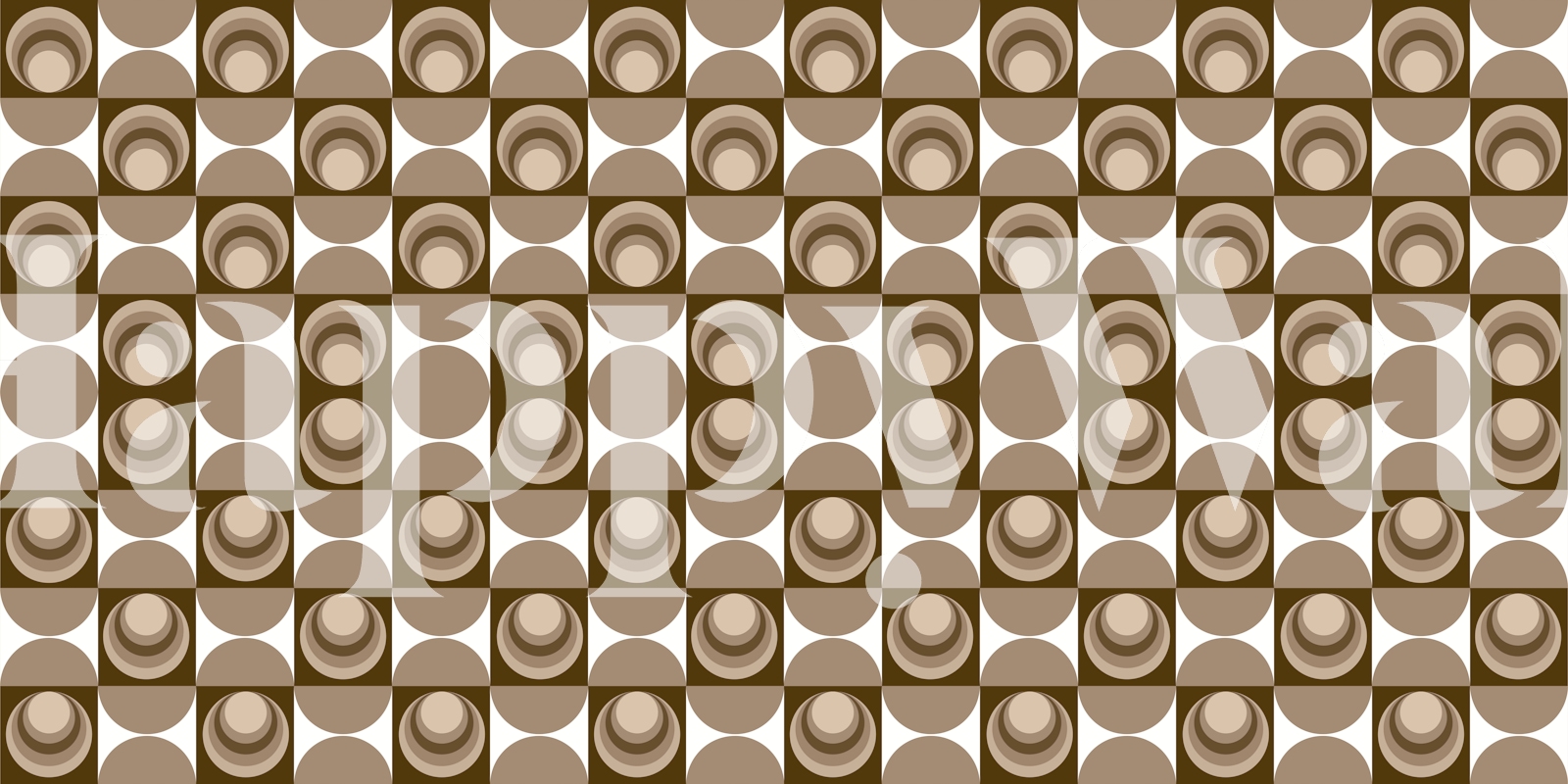 Retro Circle Array Wallpaper | Happywall.com