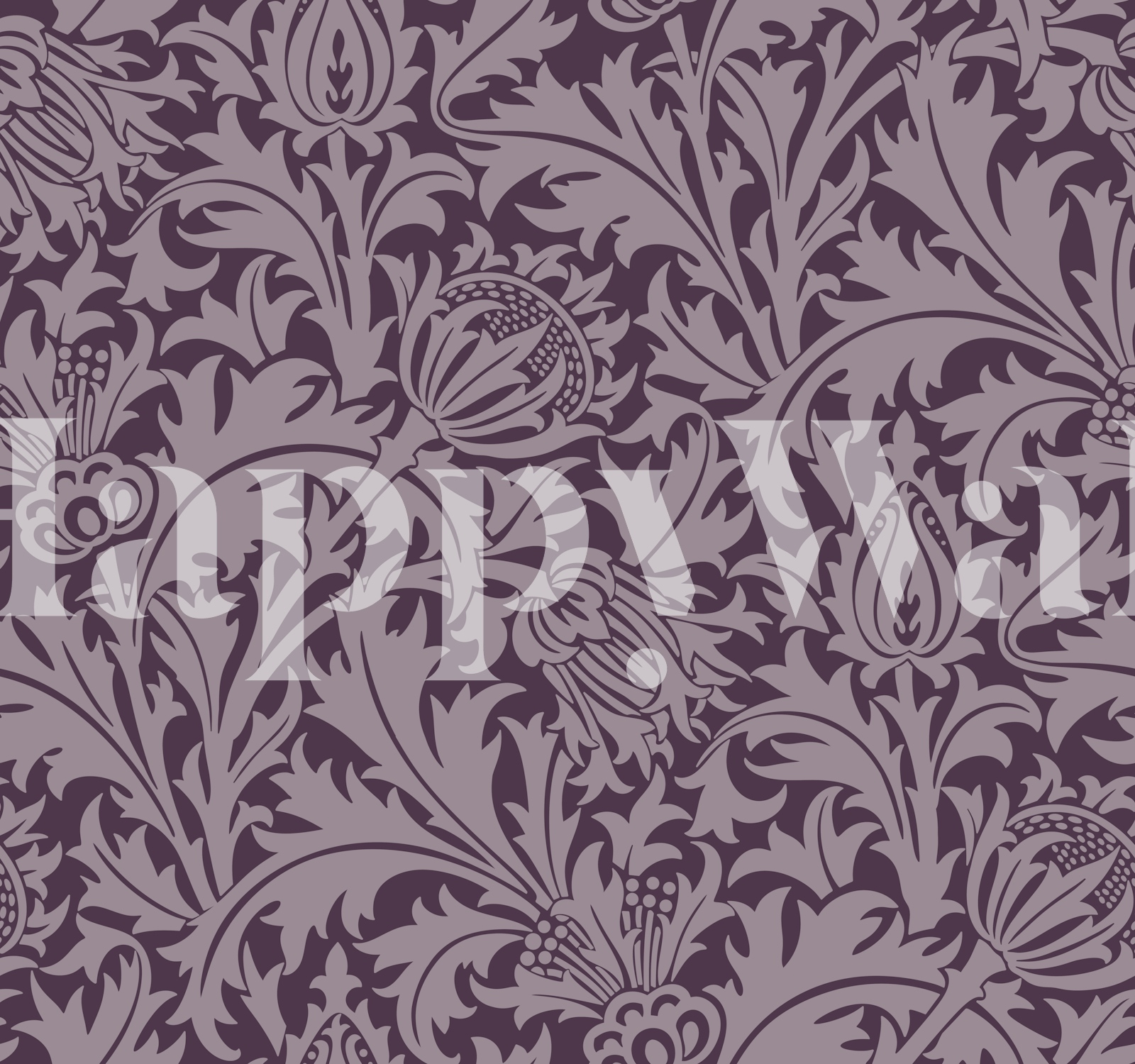 Victorian Pure Thistle 10 Wallpaper