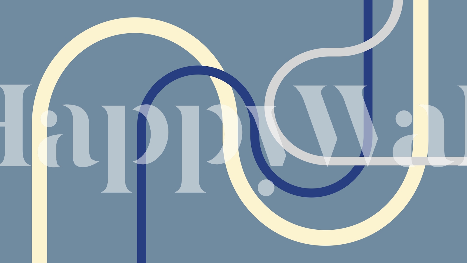 Modern Curved Lines Wallpaper | happywall.com