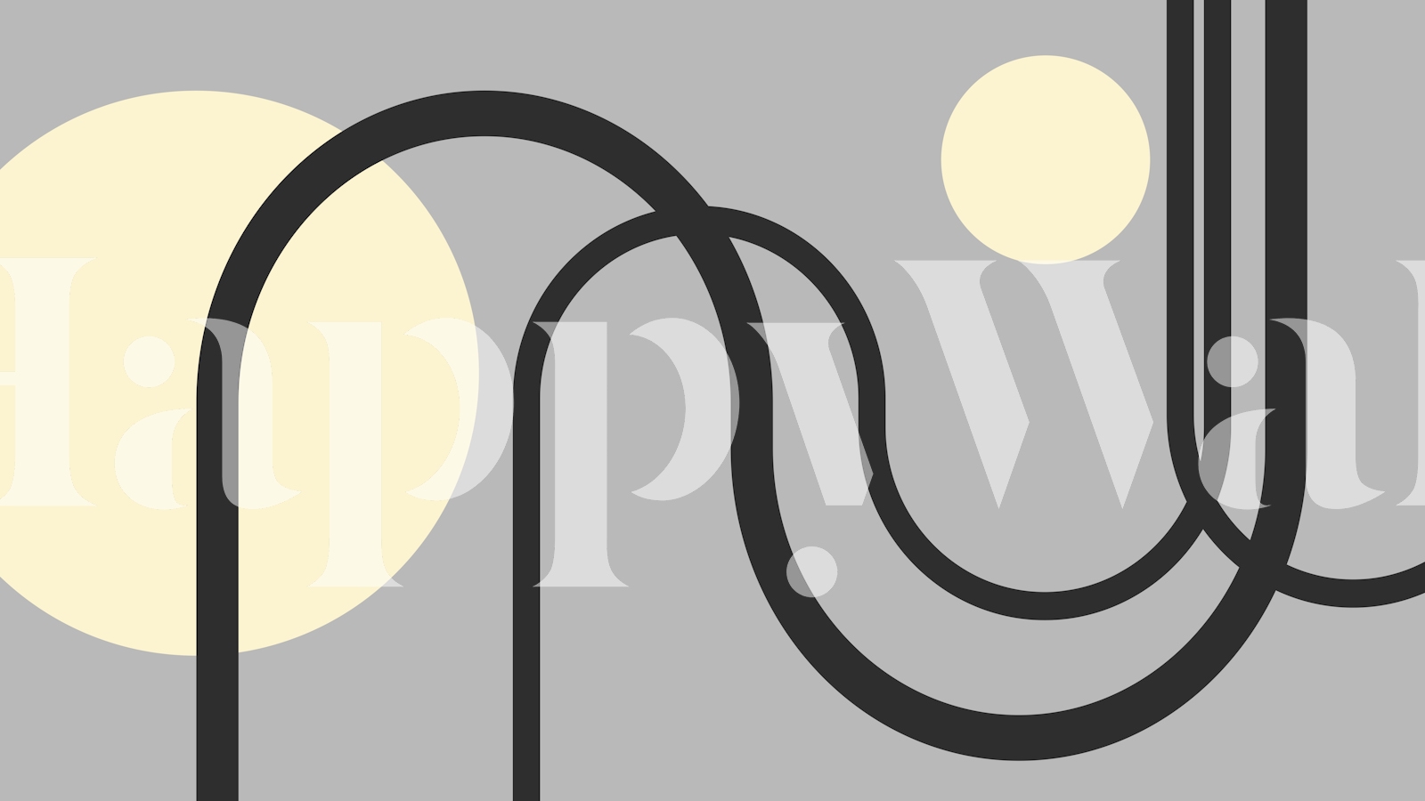 Abstract Sun and Lines Wallpaper