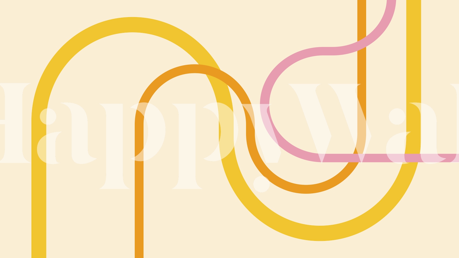 Contemporary Curve Art Wallpaper | happywall.com