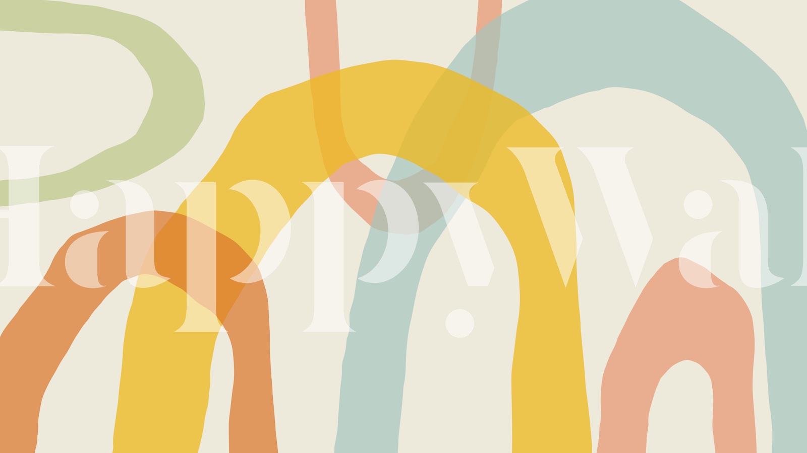 Abstract Arcs Decor - Happywall