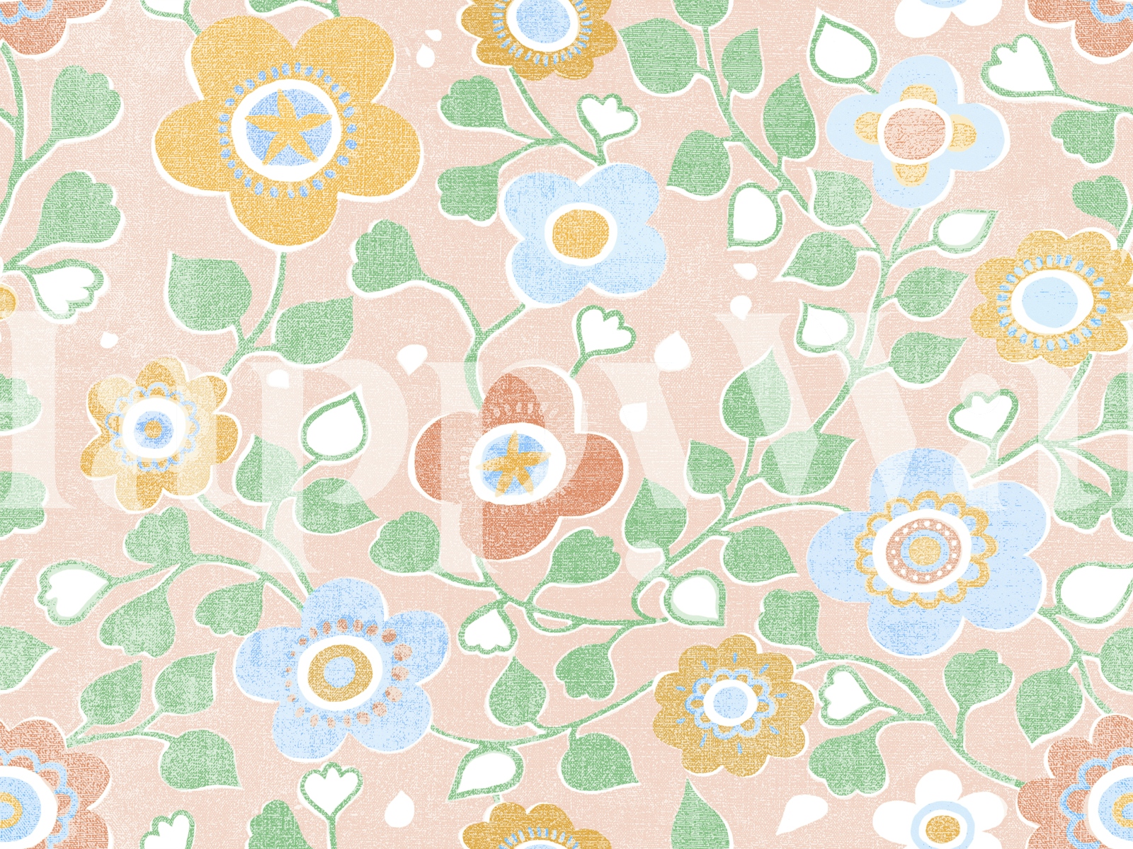 Simply Boho Wallpaper - Powder Pink | Happywall