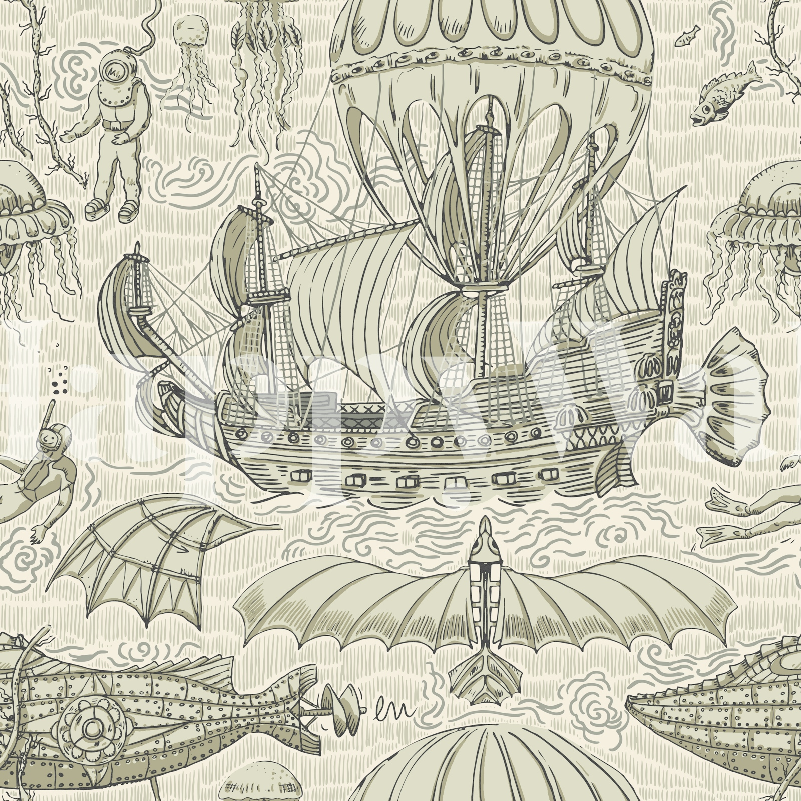 Maritime Fantasy Wallpaper | happywall.com
