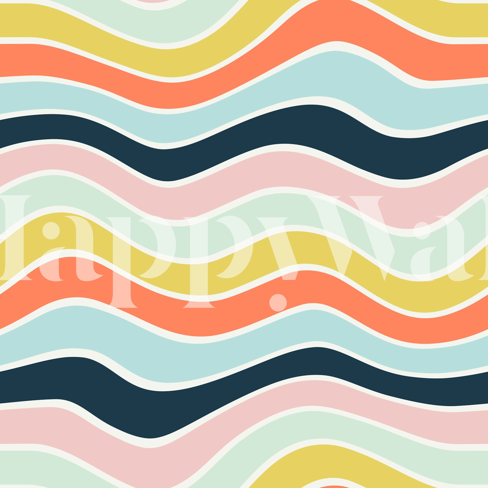 Colorful Wavy Abstract Wallpaper