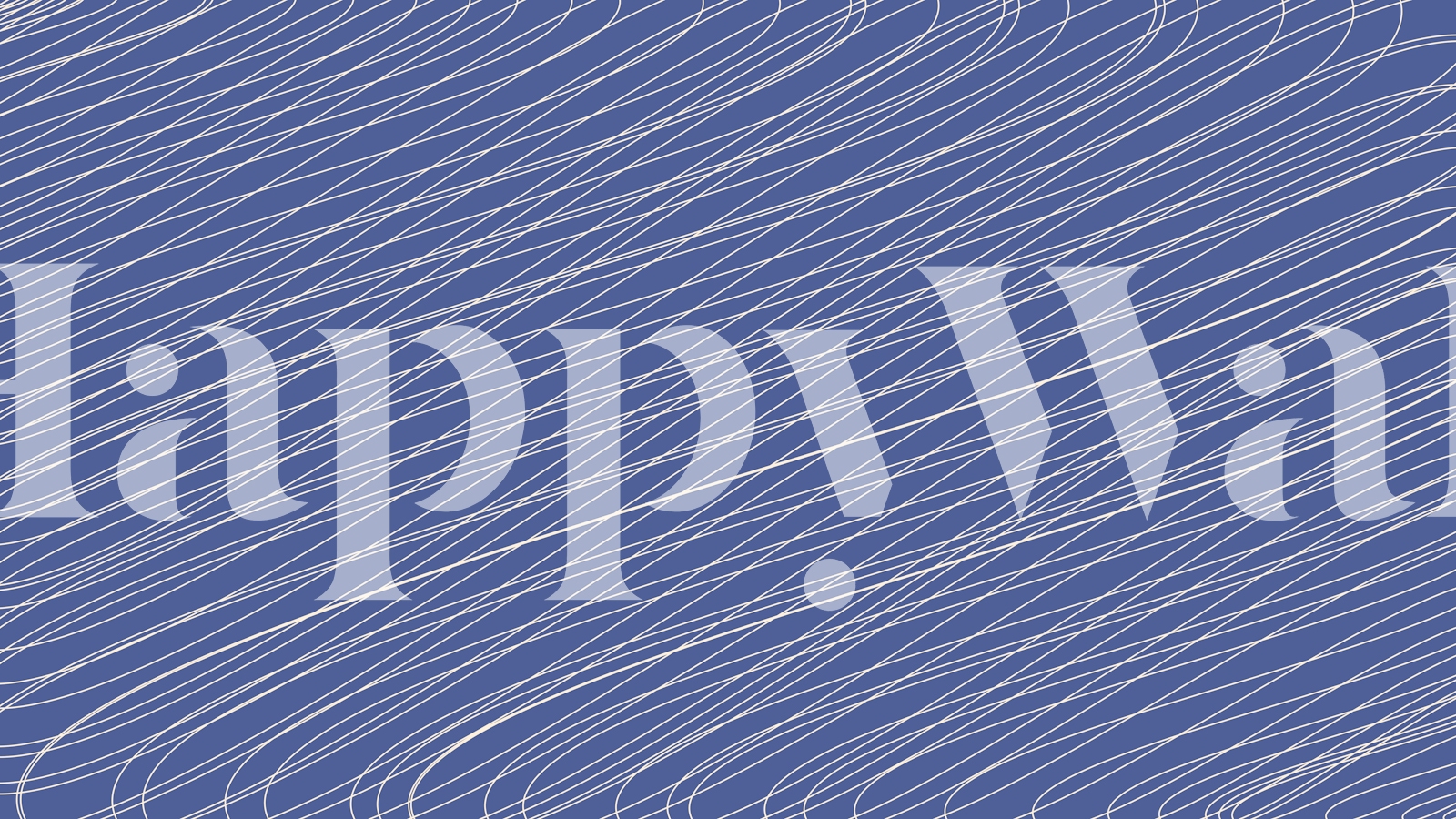 Indigo Line Art Abstract Wallpaper