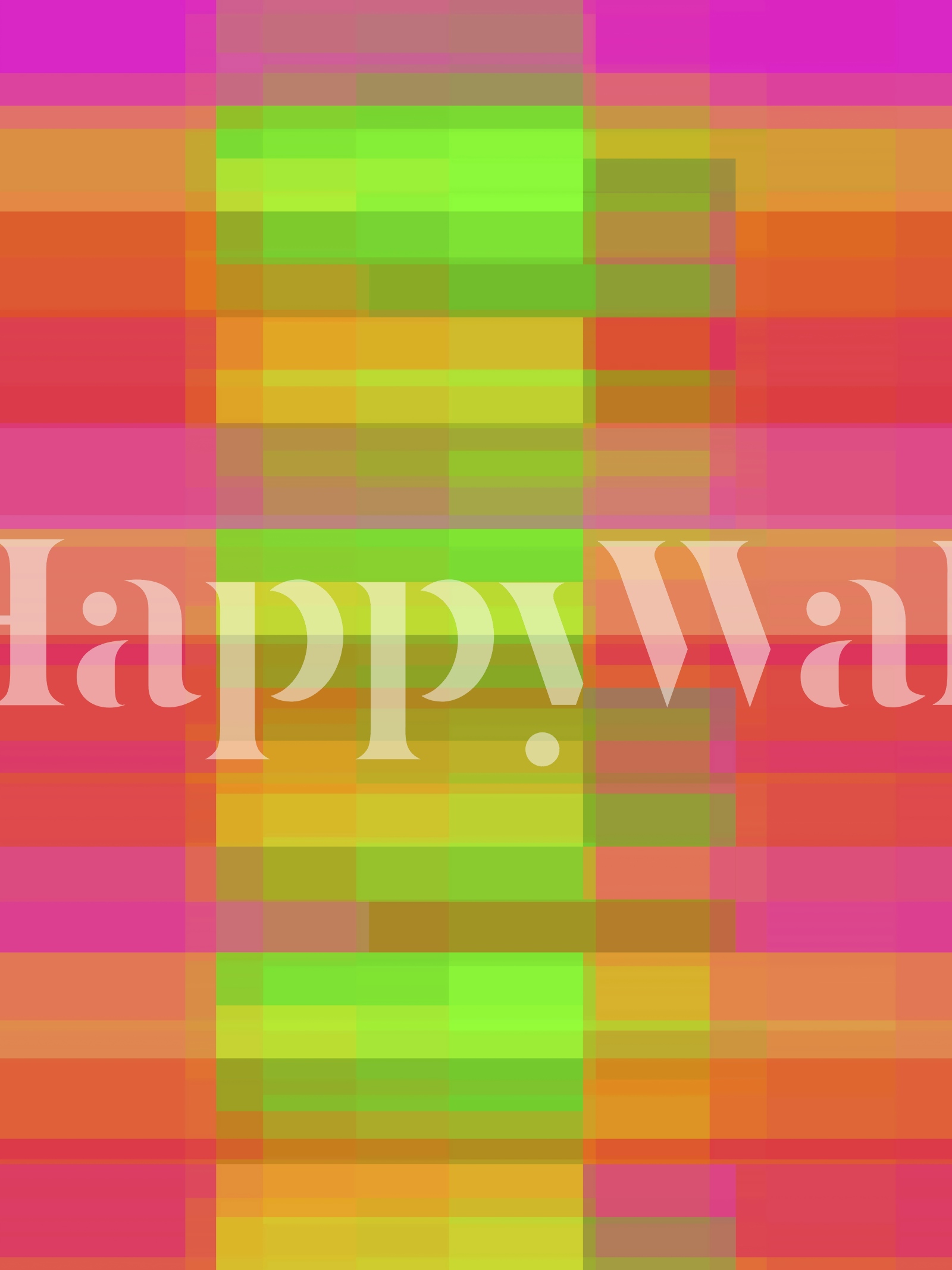 Pixelated Rainbow Bliss Wallpaper | happywall.com