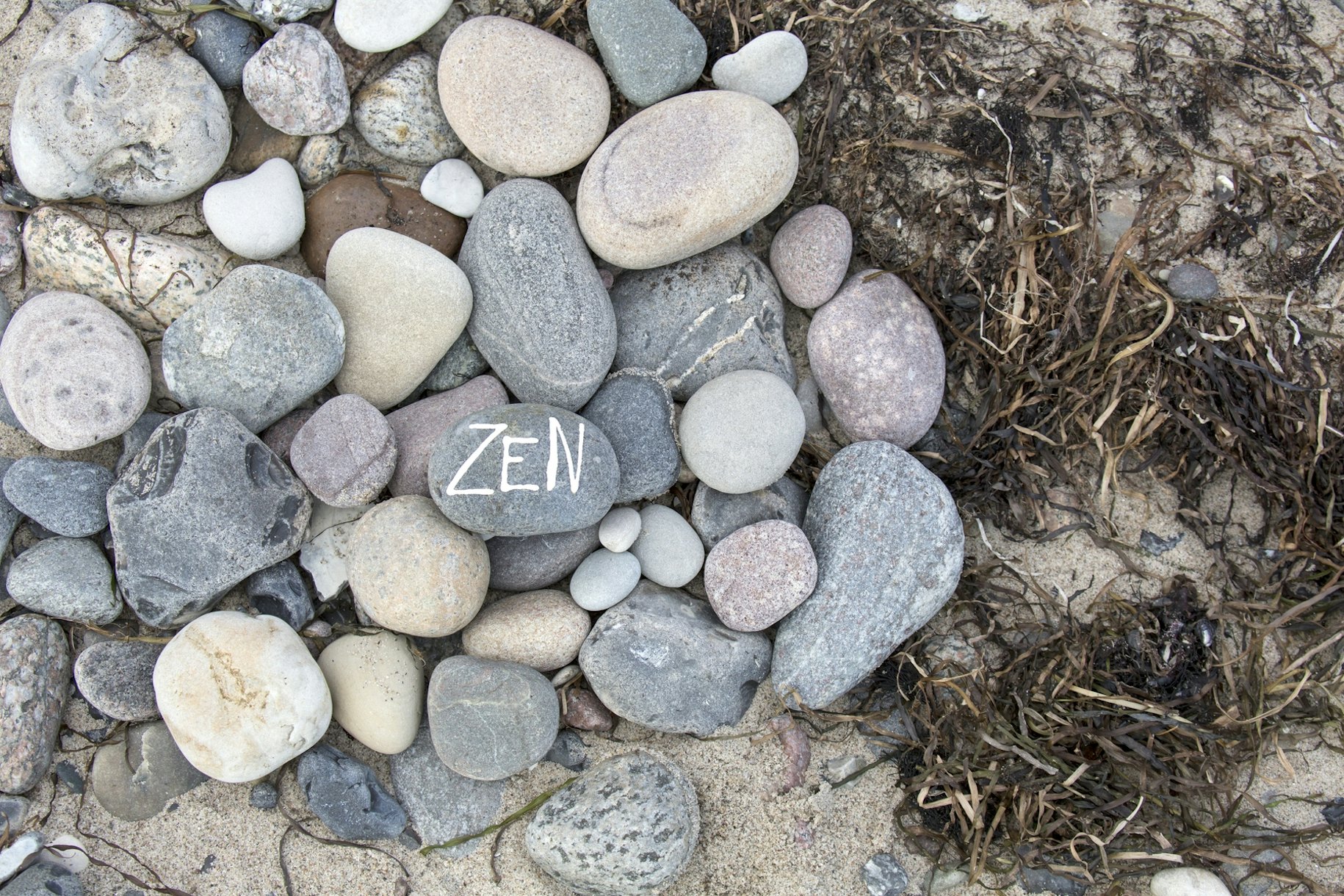 Zen Pebble Beach Wallpaper - Bring Serenity and Calmness to Your Room ...