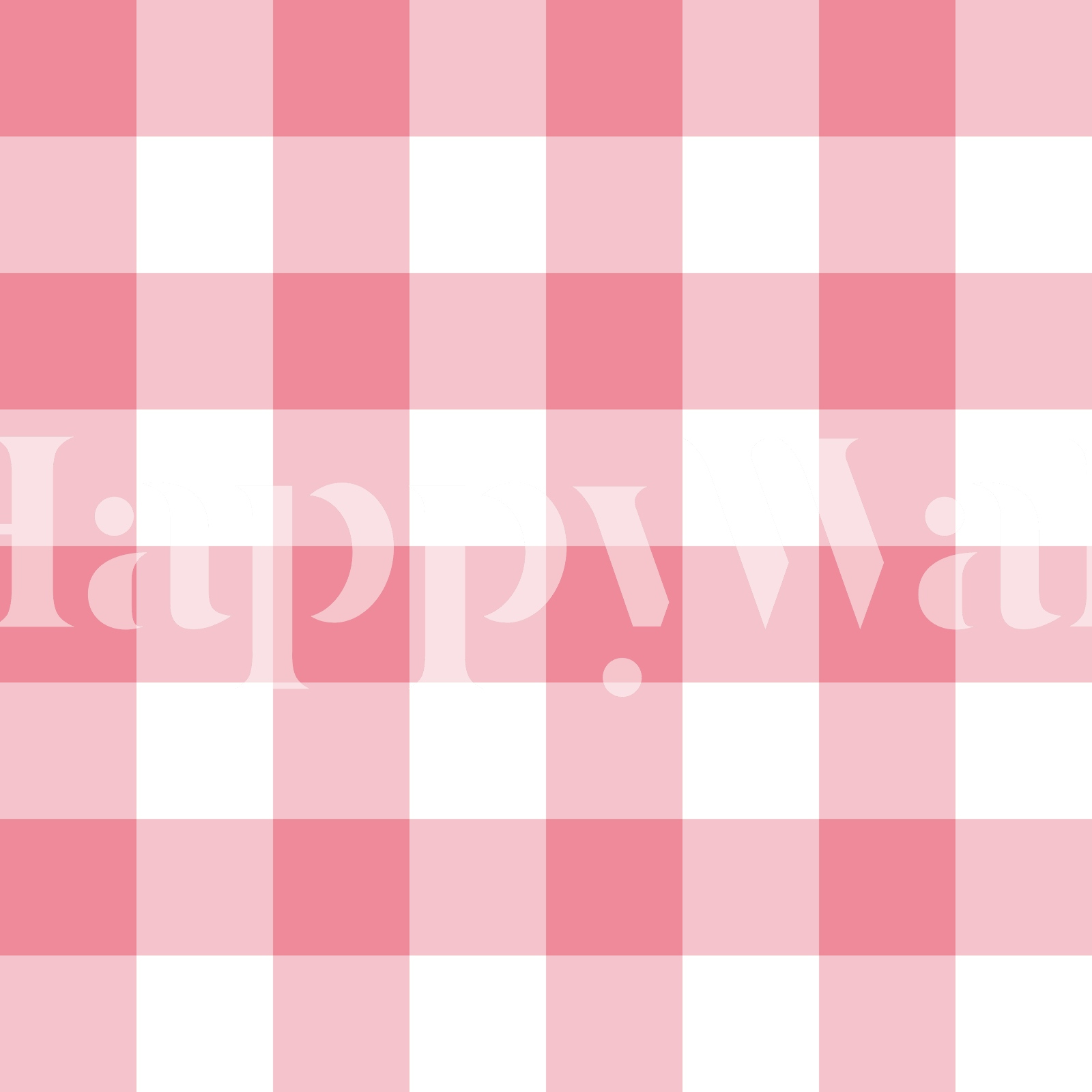 Pink Gingham Wallpaper - Pastel Berry