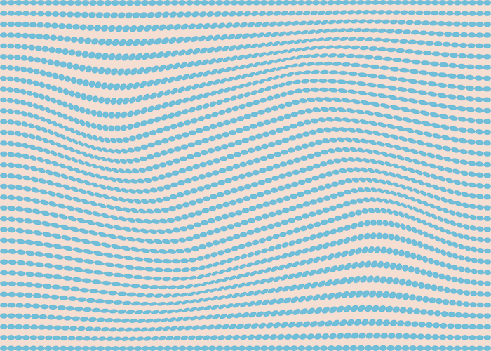 Retro Abstract Light Blue Wavy Dots - happywall.com