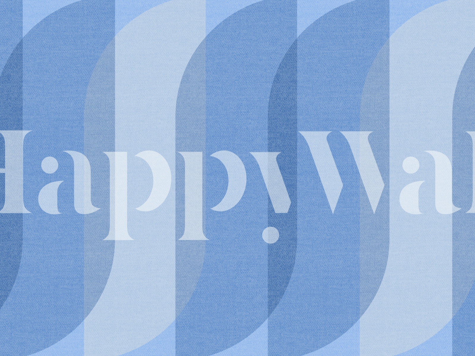Calm Indigo Vintage Shapes - Happywall