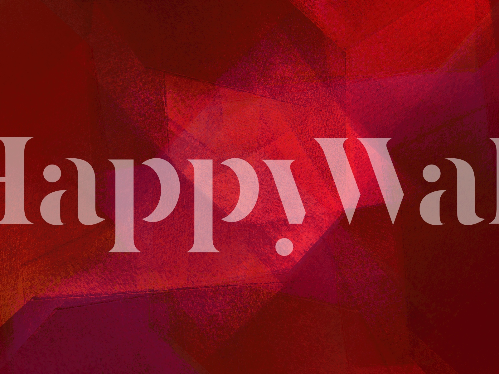 Ruby Geometric Facets Wallpaper | happywall.com