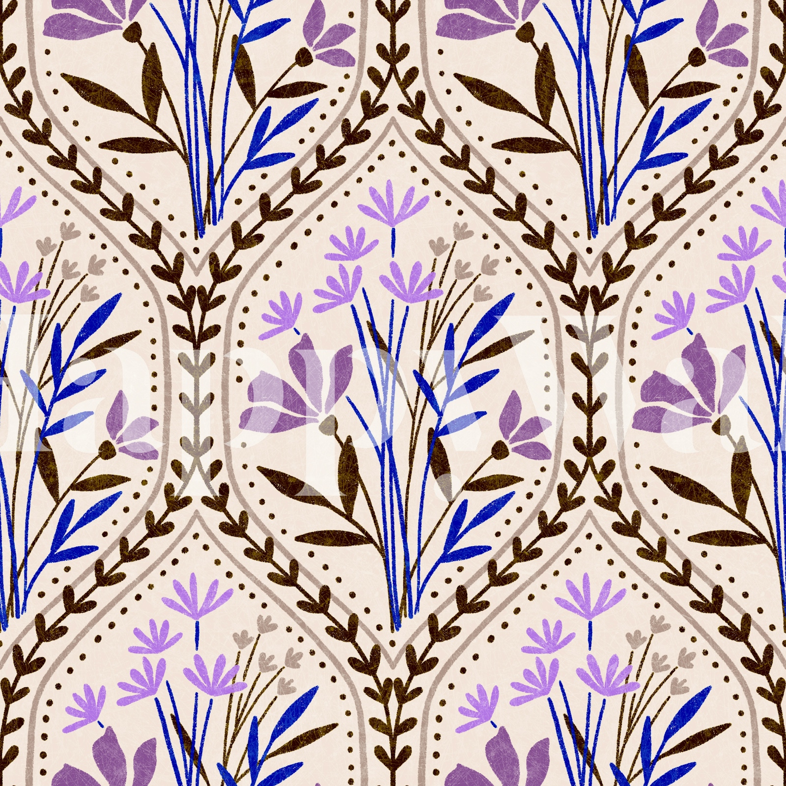 Roux Purple Wallpaper | Happywall.com
