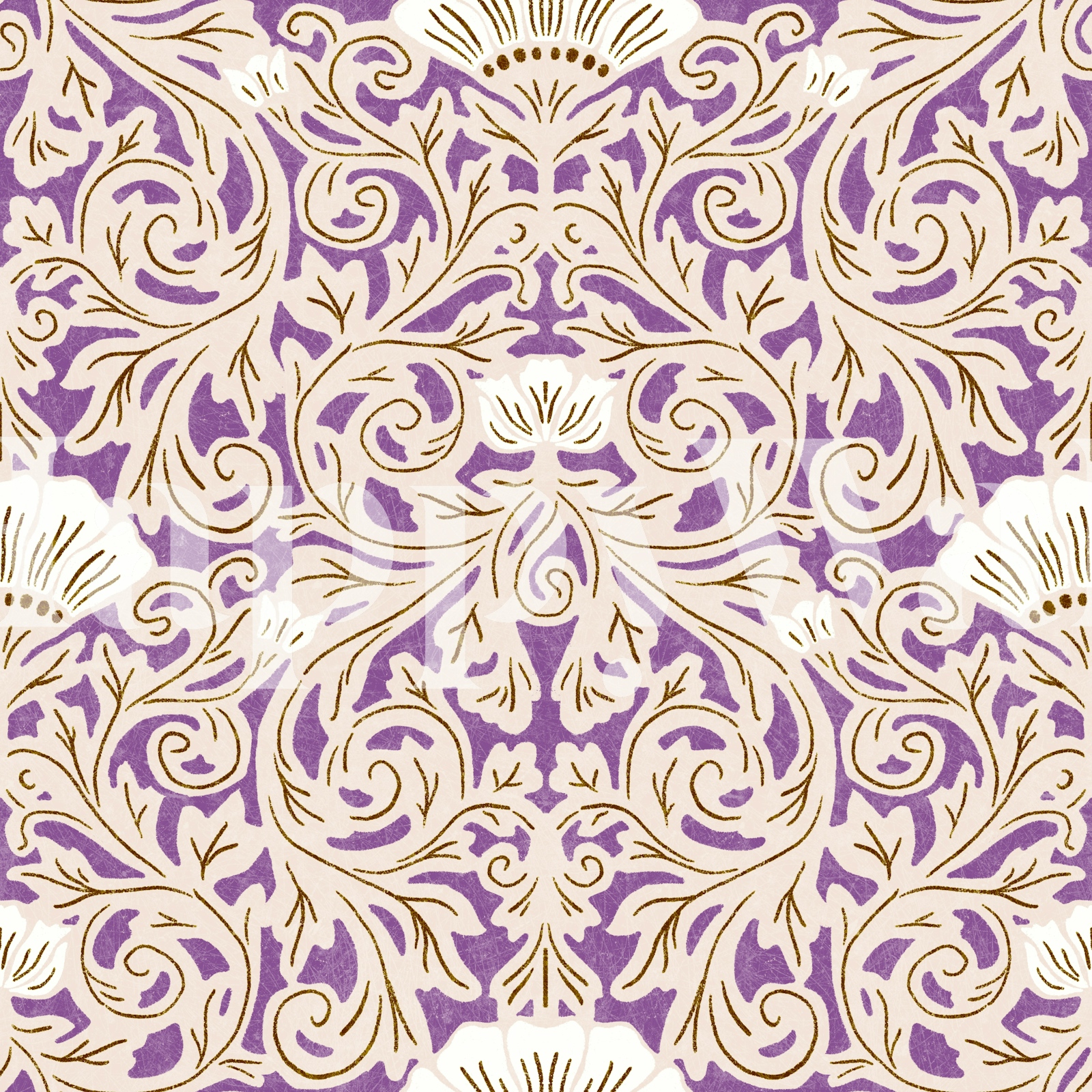 Baize Purple Wallpaper | Happywall.com