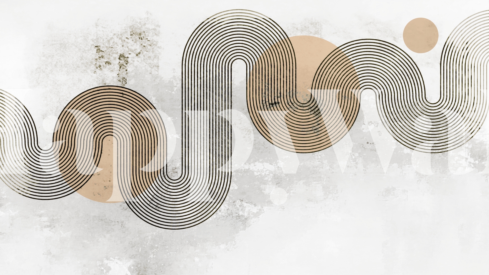 Contemporary Wave Art wallpaper | Happywall