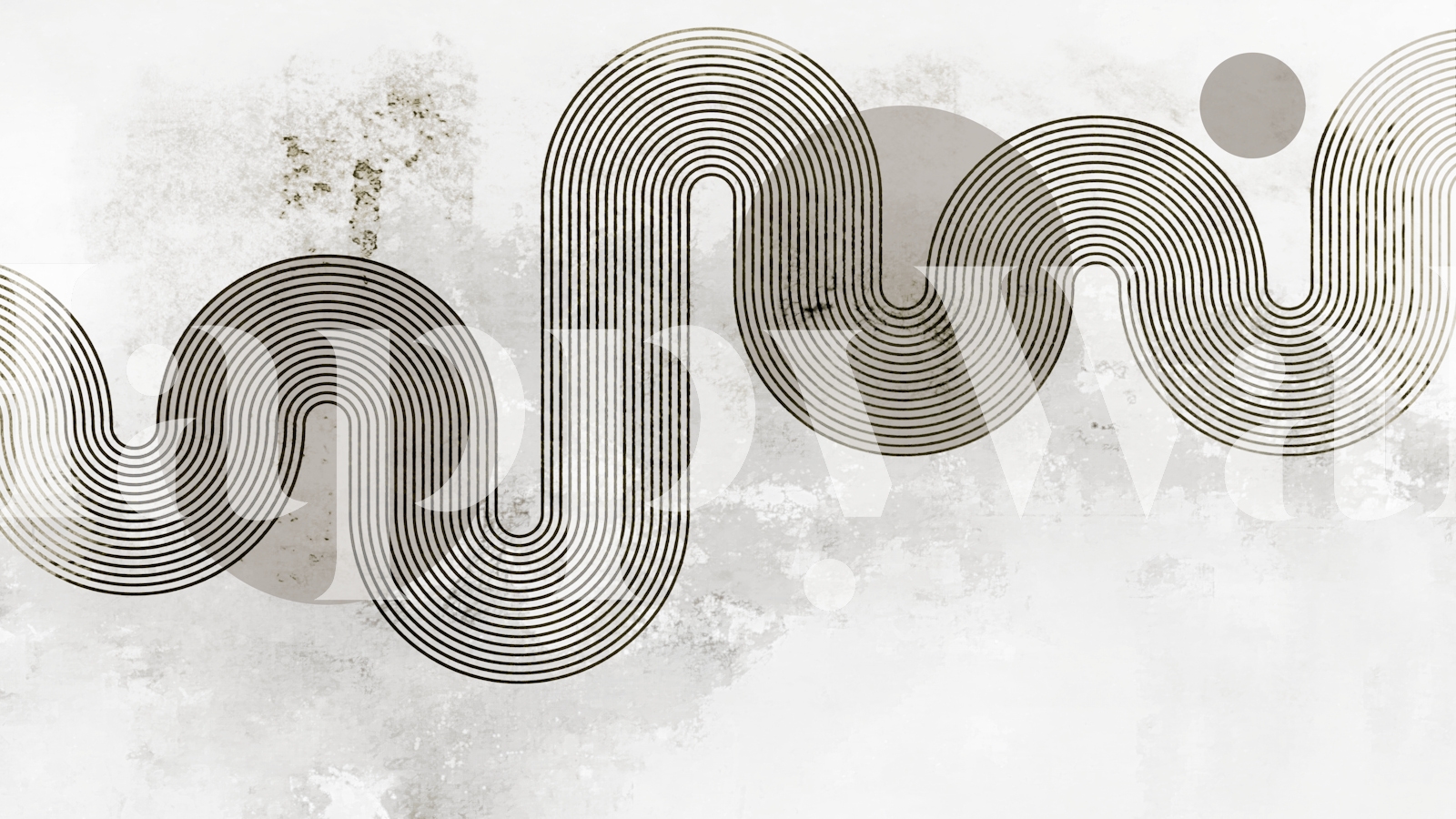 Monochrome Flow Design Wallpaper