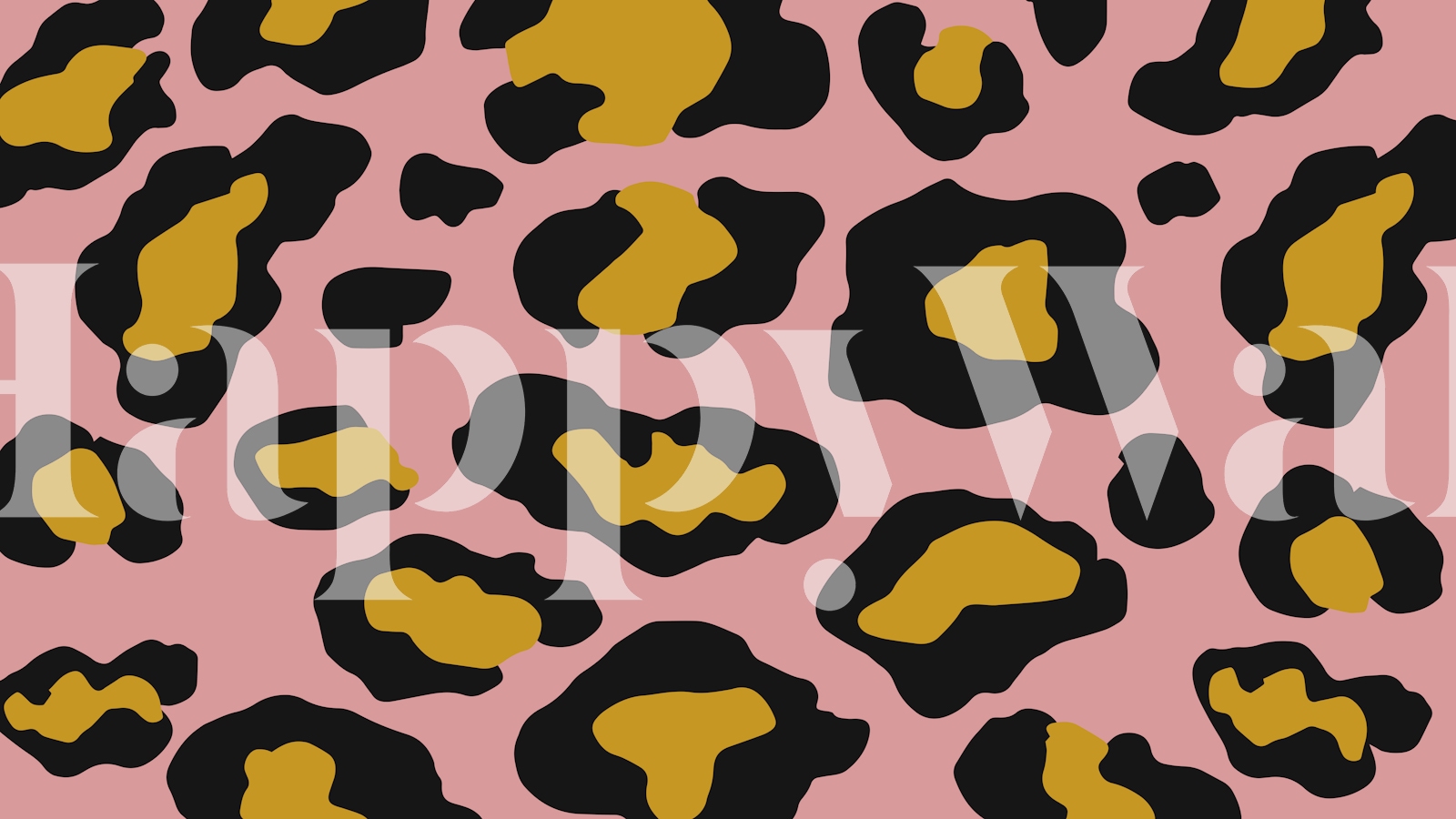 Modern Leopard Spots Wallpaper | happywall.com