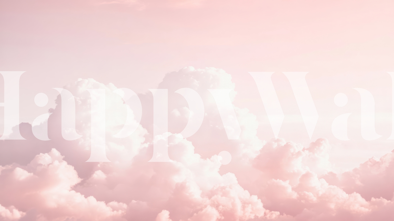 Blush Cloudscape Charm - happywall.com