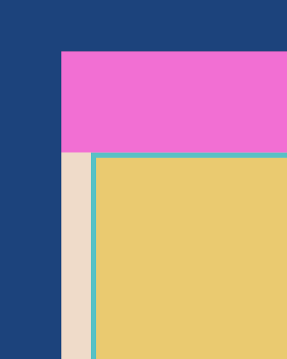 Color Block Geometric Wallpaper in Pink and Blue