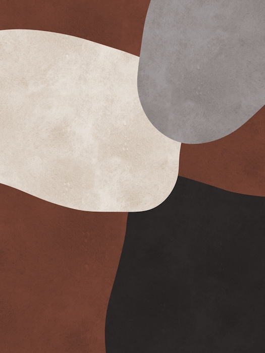 Earthy Tones Art Decor Wallpaper | happywall.com