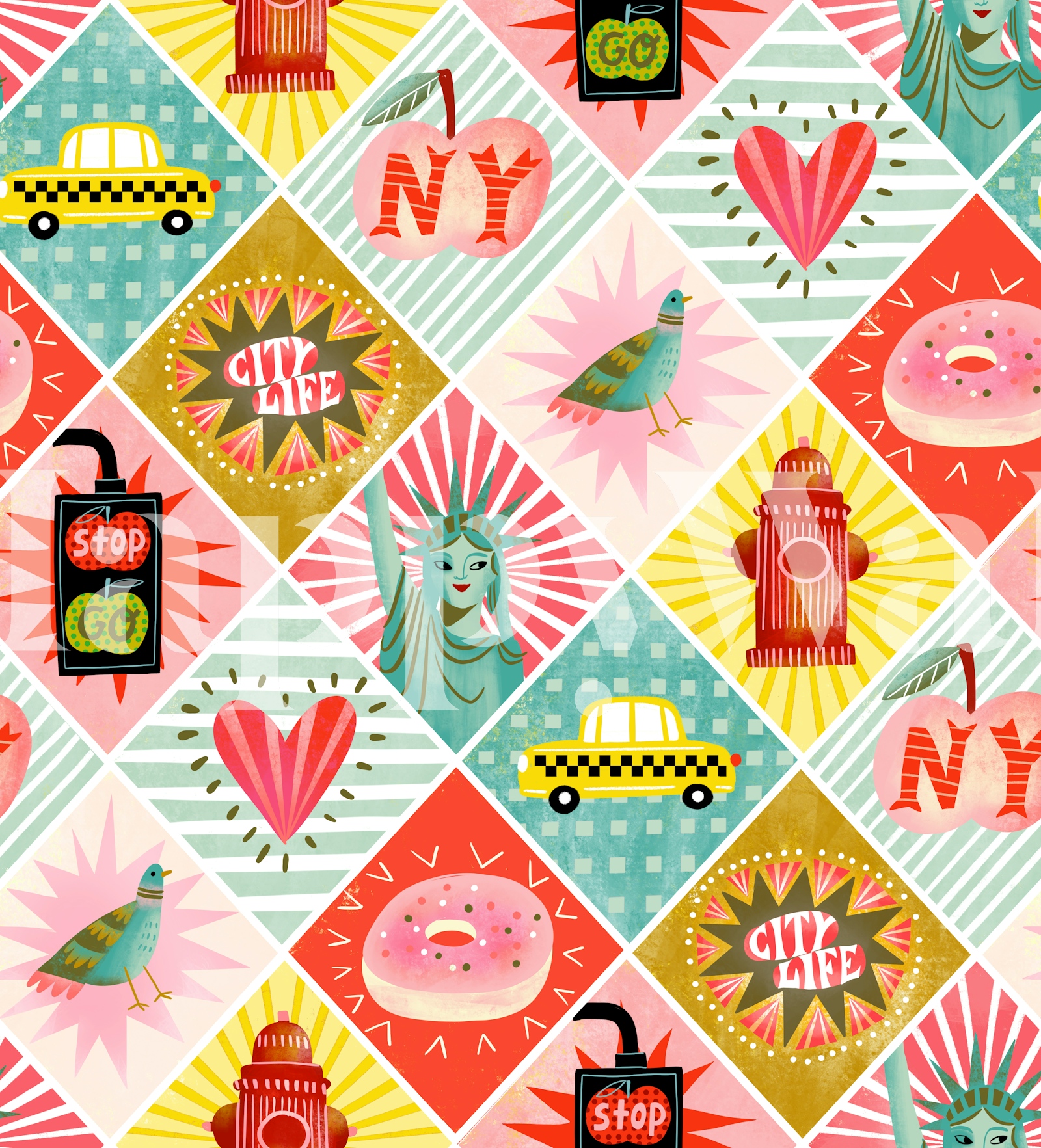 Big Apple Must Haves Wallpaper