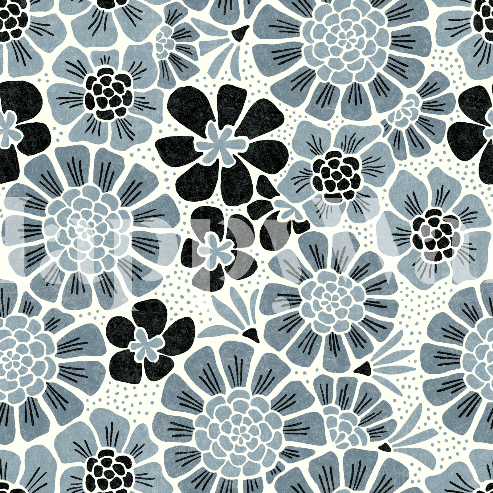 Charlotte Blue Wallpaper - Happywall