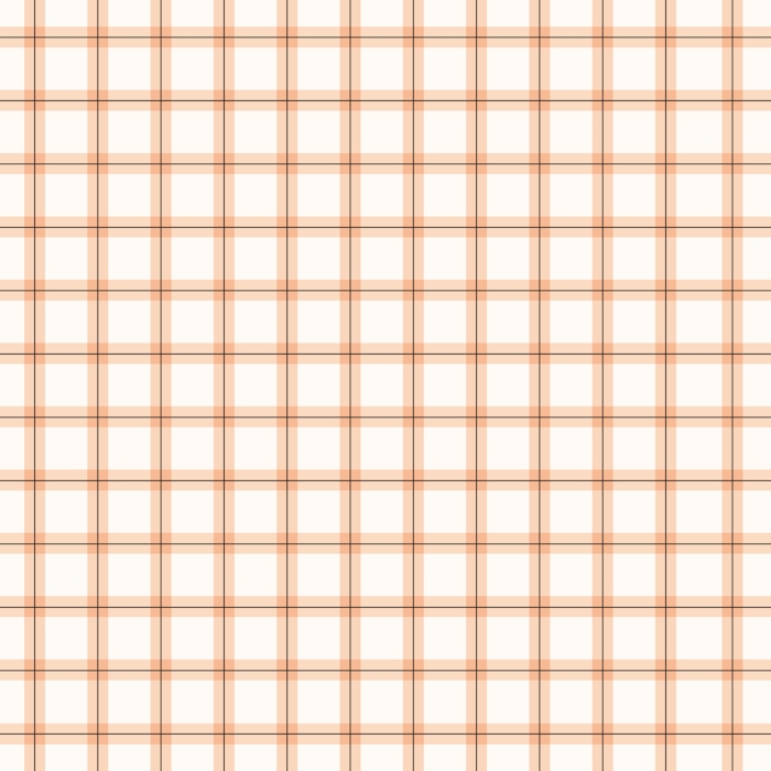 Gingham Peach Pattern Wallpaper