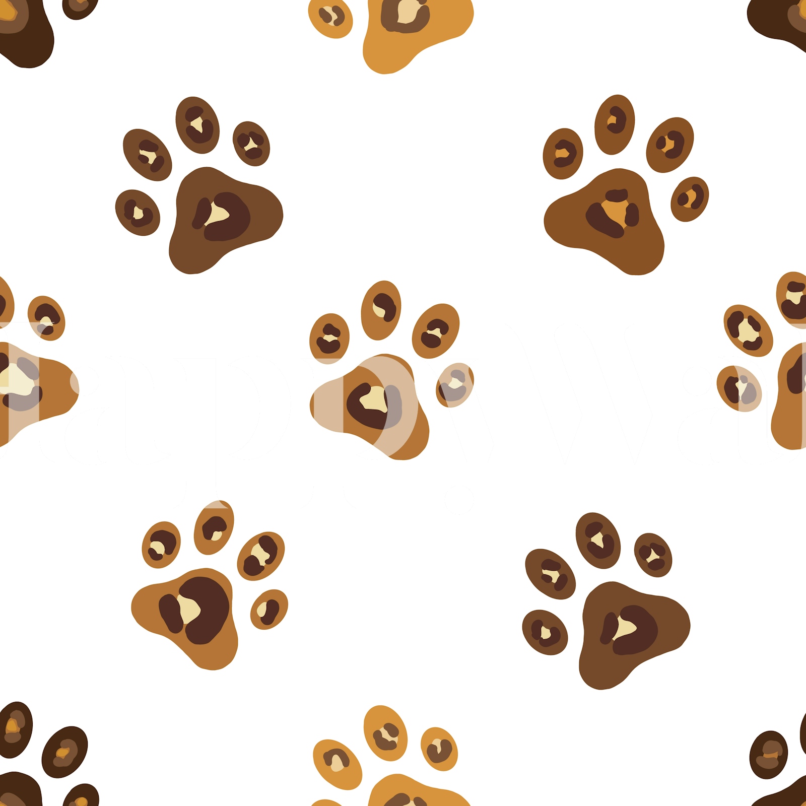 Leopard Made of Paw Print Pattern Wallpaper