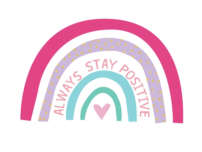 Positive Rainbow Wallpaper | happywall.com